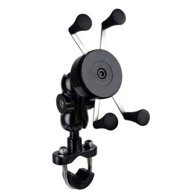 China Aluminium X Claw Motorcycle Phone Mount For 3.5-6'' Cell Phone for sale