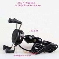 China Aluminium X Claw Motorcycle Phone Mount For 3.5-6'' Cell Phone for sale