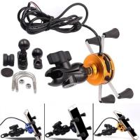 China Aluminium X Claw Motorcycle Phone Mount For 3.5-6'' Cell Phone for sale