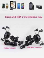 China Aluminium X Claw Motorcycle Phone Mount For 3.5-6'' Cell Phone for sale
