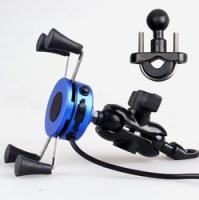 China Aluminium X Claw Motorcycle Phone Mount For 3.5-6'' Cell Phone for sale