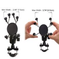 China Anodizing 6 Claws X Claw Motorcycle Phone Mount Anti Skid Phone 8 Use for sale