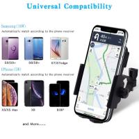 China 360 Degree 5W Motorcycle Wireless Charger Mount Waterproof For Iphone 12 for sale