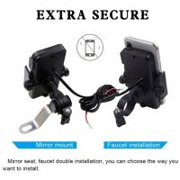 China 360 Degree 5W Motorcycle Wireless Charger Mount Waterproof For Iphone 12 for sale