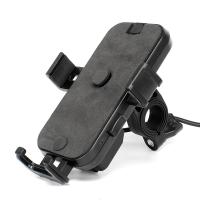 China ABS 5V 2.1A Dual Usb Port Motorcycle Phone Holder For Iphone 11 for sale