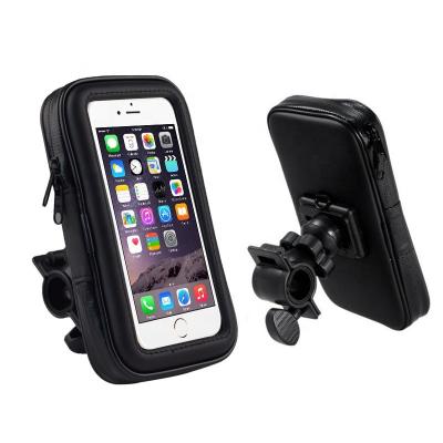 China FCC 170g Motorcycle Phone Holder Mount , 360 Rotation Bike Phone Holder Bag for sale