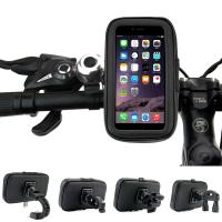 China FCC 170g Motorcycle Phone Holder Mount , 360 Rotation Bike Phone Holder Bag for sale
