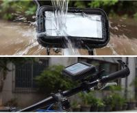 China FCC 170g Motorcycle Phone Holder Mount , 360 Rotation Bike Phone Holder Bag for sale