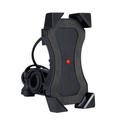 China FCC 360D Waterproof Heavy Duty Motorcycle Phone Mount , USB ABS Telescopic Phone Holder for sale