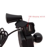 China 5V 2.5A Usb Charger Scooty Mobile Stand , ABS Universal Bike Phone Mount for sale