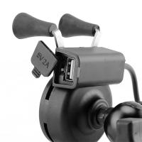 China Navigation Two Wheeler Mobile Holder , FCC 5V 2A Dirt Bike Iphone Mount for sale
