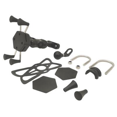 China OEM 6 Sides Long Leg X Claw Motorcycle Phone Mount For Iphone 0.45kg for sale