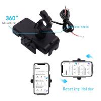 China 10MA Motorcycle Wireless Charger Mount , DC10-32V Iphone 11 Motorcycle Holder for sale