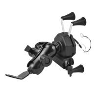 China X Style Universal Bike Phone Mount , FCC CE TPU Motorcycle Mirror Phone Holder for sale