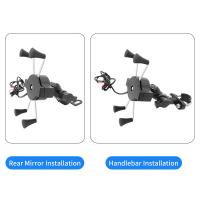 China MORFAYER Dirt Bike Cell Phone Mount , 140cm 12W Bicycle Cell Phone Holder for sale