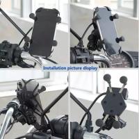 China Wholesale 360 Rotation Mobile Phone Mount Holder Bracket Motorcycle Phone Holder With Usb Charger for sale