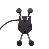 China Wholesale 360 Rotation Mobile Phone Mount Holder Bracket Motorcycle Phone Holder With Usb Charger for sale