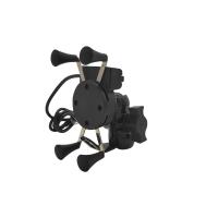 China Moto Pouch 3.5-6.5 Inch Gps Bracker Motorcycle Mobile Phone Holder With Usb Charger 360Degree Rotation for sale