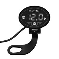 China Wholesale Multifunction  Waterproof 9V-24V Car Motorcycle LED Smart Digital Display Motorcycle Voltmeter Meter for sale