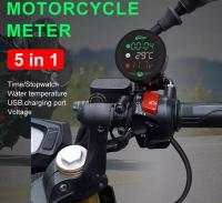 China Wholesale Multifunction Display for Time Temperature LED digital voltmeter Motorcycle Meter for sale