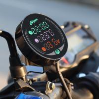 China waterproof motorcycle speedometer thermometer Multi-Function LED Digital meter for sale