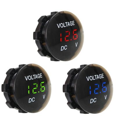 China Refit 6-30V Digital  Motorcycle Volt Meter Anti Flame Retardant for sale