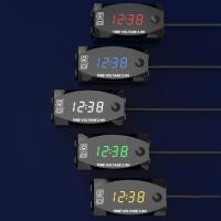 China IP67 Digital Calibrate Led Motorcycle Volt Meter 120cm Wire Length for sale