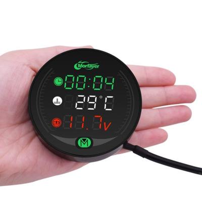 China 5 In 1 12v Led Panel Digital Voltmeter For Motorcycle for sale