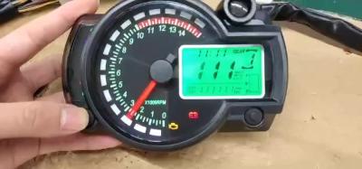 China Lcd Dashboard 15000R/MIN Motorcycle Meter Lcd Display Low Oil Alarm for sale