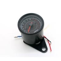 China CE DC 12 Volt Tachometer , Retro Round Digital Motorcycle Speedometer for sale