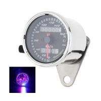 China 0-160km/H 12V Vintage Digital Motorcycle Meter Metal Case OEM Accecpted for sale