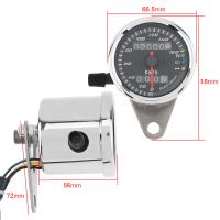 China 0-160km/H 12V Vintage Digital Motorcycle Meter Metal Case OEM Accecpted for sale
