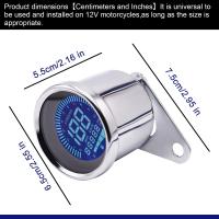 China 4 In 1 100km/H Digital Rpm Gauge , DC12V Motorcycle Digital Tachometer for sale