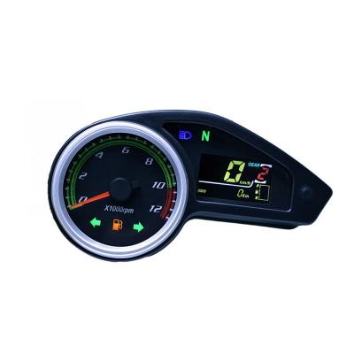 China Universal Lcd Motorcycle Speedometer , CE DC12V Motorbike Speedometer for sale