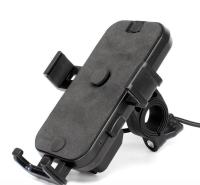 China ABS 5V 2.1A Iphone 11 Motorcycle Mount , Dual Usb Phone Stand For Motorcycle for sale