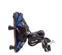 China 5V 2.5A Motorcycle Cell Phone Holder , Handlebar Dirt Bike Cell Phone Mount for sale