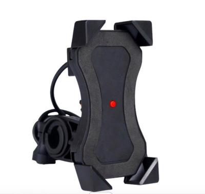 China Telescopic Waterproof Bike Phone Stand , 5V 2A Phone Holder For Motorcycle for sale