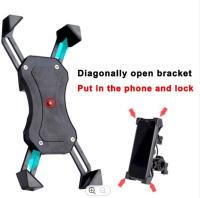 China Telescopic Waterproof Bike Phone Stand , 5V 2A Phone Holder For Motorcycle for sale
