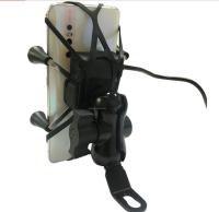 China X Shape 3.5-6.5 Inch E Bike Cell Phone Holder , 360D Mountain Bike Phone Mount for sale