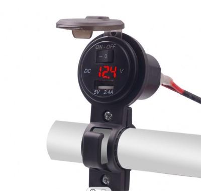 China 12-24V Usb Motorcycle Phone Charger , Android Motorcycle Usb Adapter for sale