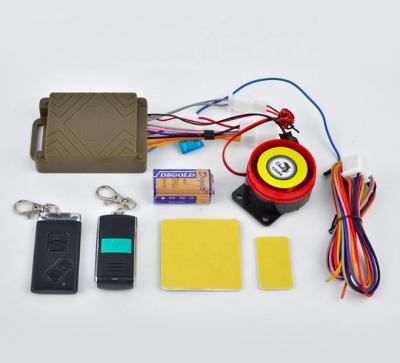 China 12V Motorcycle  automatically 2 way Anti-theft Security Alarm System for sale