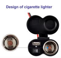 China FCC 12V Motorcycle Phone Charger Kit , 2A Motorcycle Usb Adapter for sale