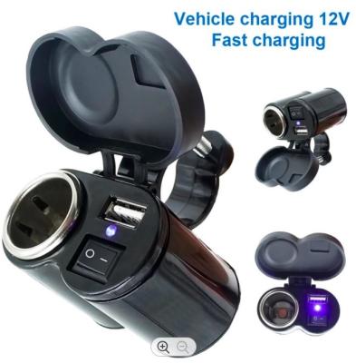 China FCC 12V Motorcycle Phone Charger Kit , 2A Motorcycle Usb Adapter for sale