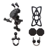 China Universal 9-24V X Claw Motorcycle Phone Mount With Usb Charger for sale