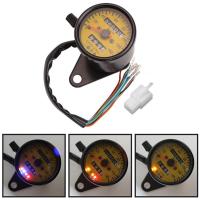 China OEM LED Backlight Dual Odometer Motorcycle Meter 0-140KM/H Vintage Tachometer for sale