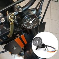 China OEM LED Backlight Dual Odometer Motorcycle Meter 0-140KM/H Vintage Tachometer for sale