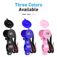 China 5V 2.5A Handlebar Usb Charger , Quick Usb Charger For Motorcycle for sale