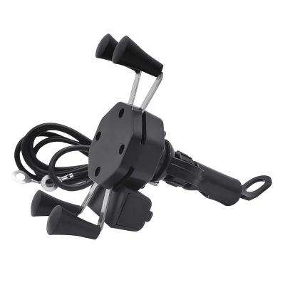 China ODM 2A Bike Handle Mobile Stand , 360 Degree Motorcycle Mirror Phone Mount for sale