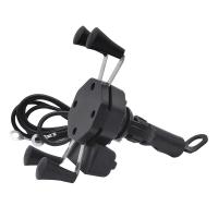 China 5V 2A 12W E Bike Cell Phone Holder Waterproof 360 Rotation for sale