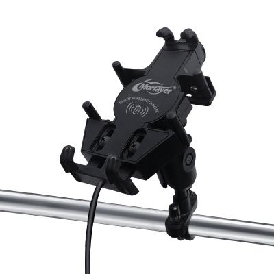China 15W 5V 2.4A Motorcycle Wireless Charger Mount Waterproof for sale